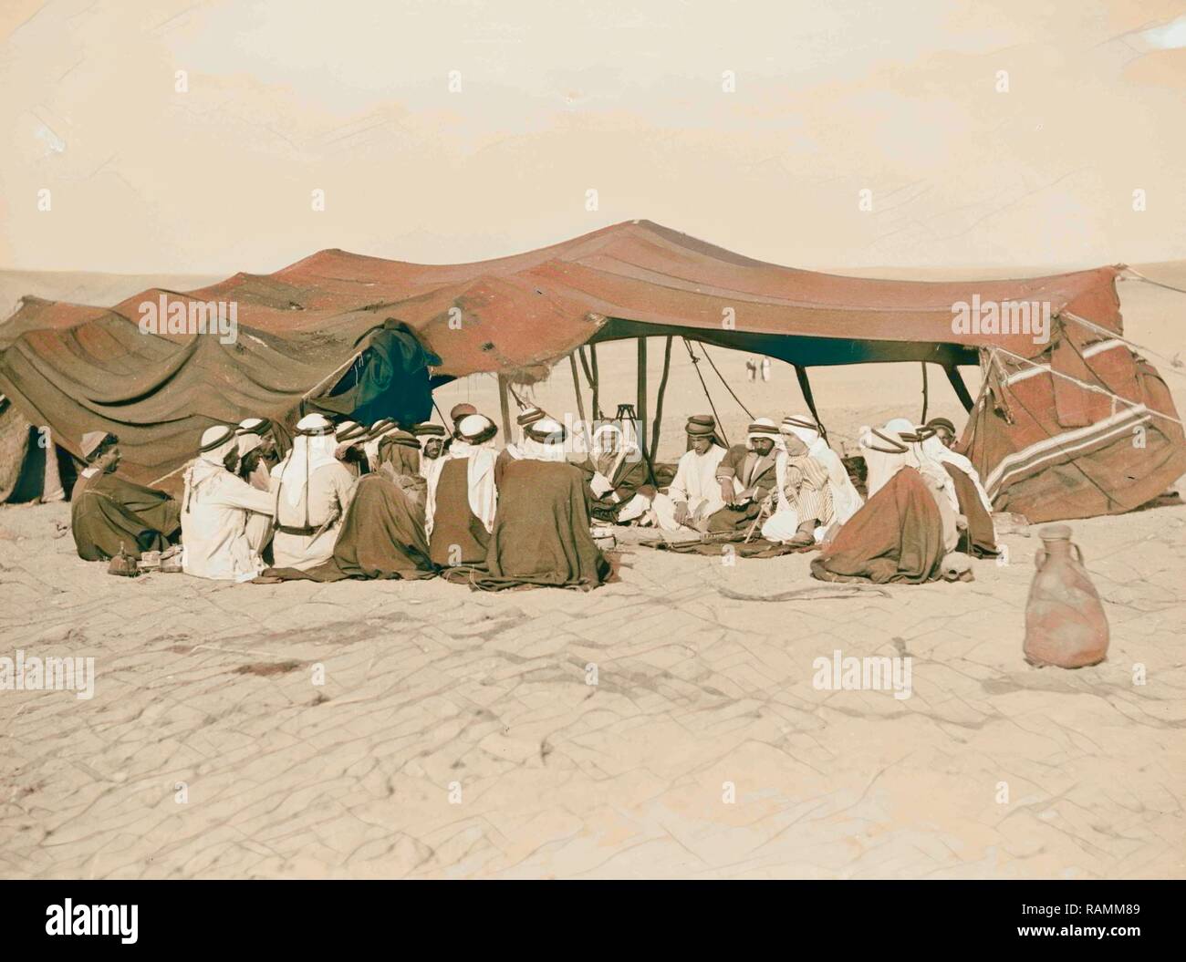 Bedouin wedding Bedouin tent 1900, Middle East, Israel and/or Palestine ...