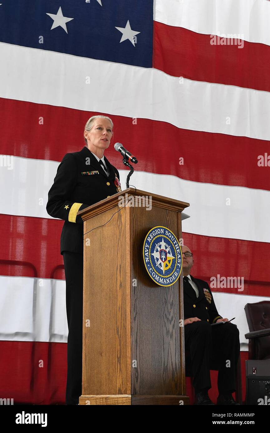 JACKSONVILLE, Fla. (Feb. 23, 2017) Rear Adm. Mary M. Jackson speaks ...