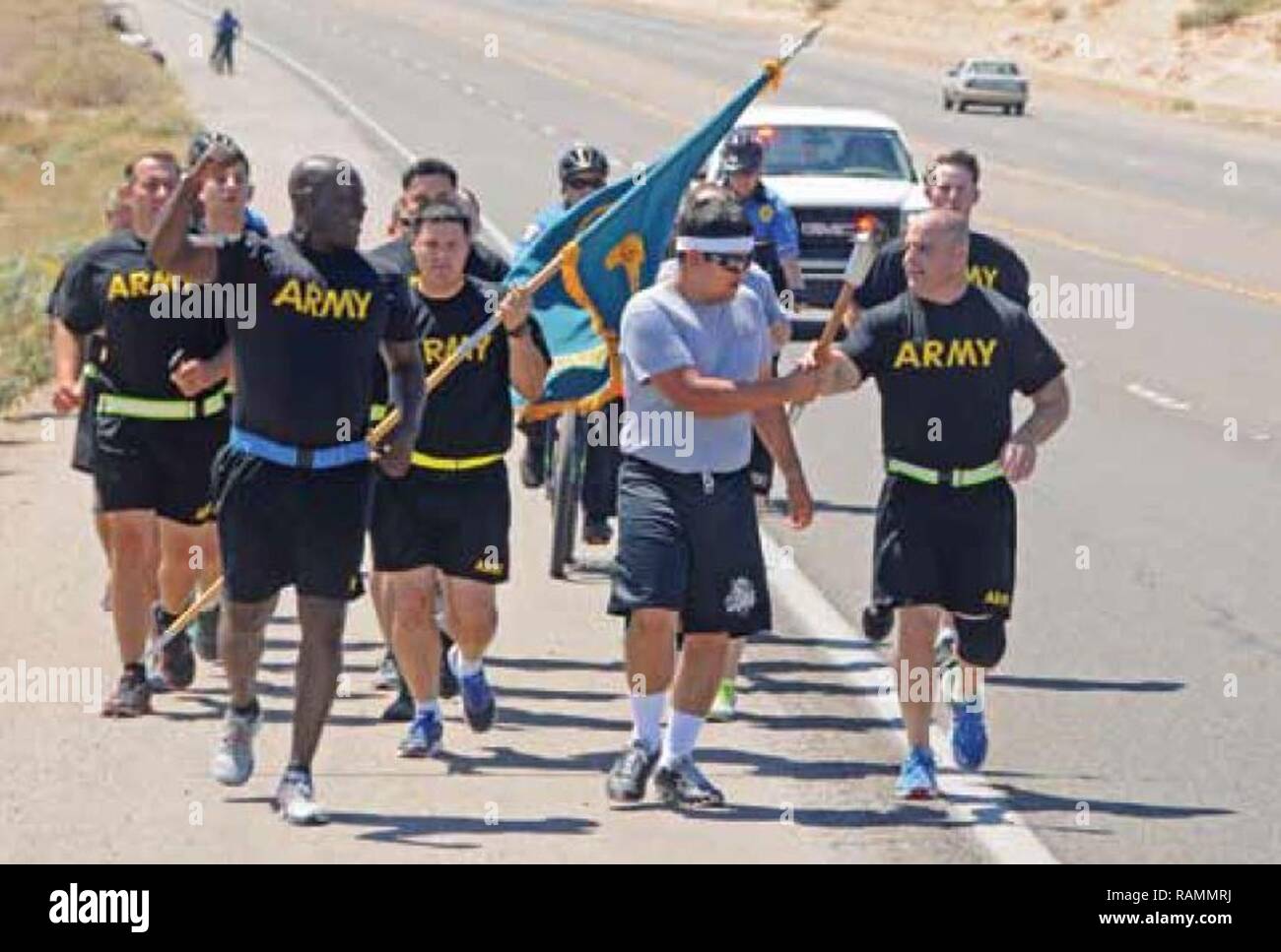 Soldiers carry the torch hi-res stock photography and images - Alamy