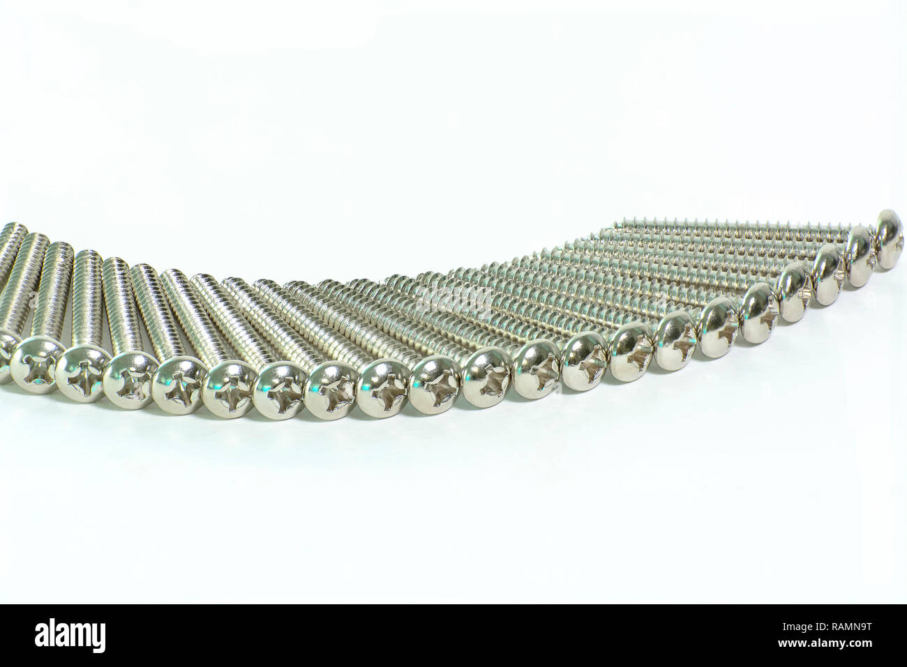 Salf tapping screw on a white background Stock Photo - Alamy