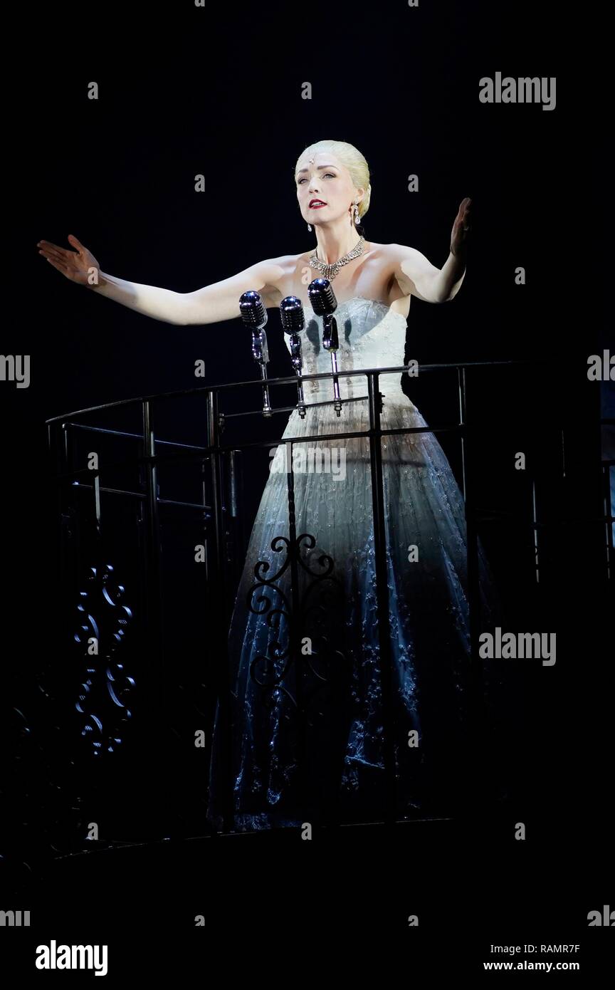 Lucy O'Byrne at the premiere of the musical 'Evita' in the Admiral's ...