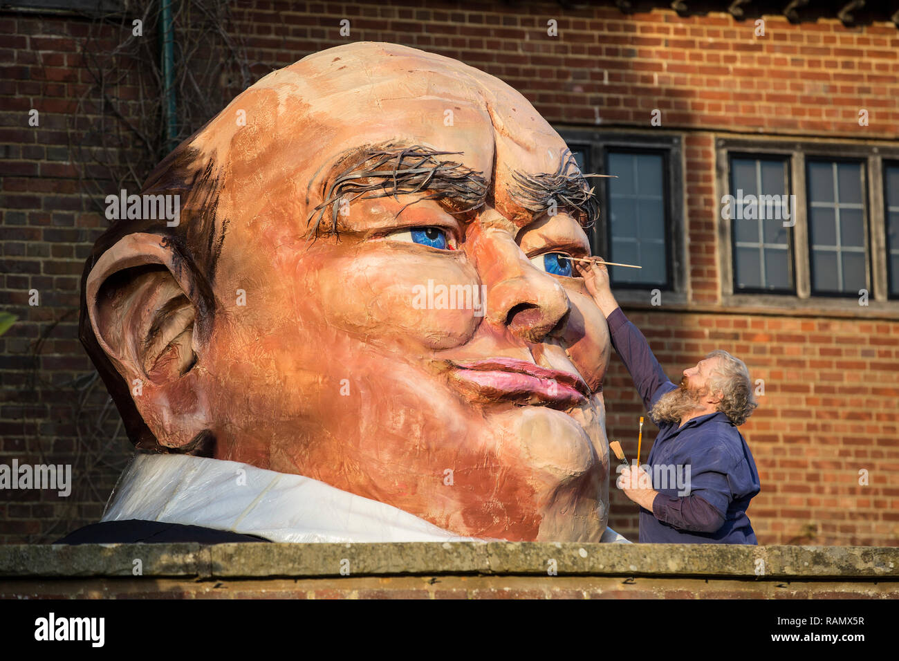 Chartwell House, Kent, UK. 4th Jan 2019. Picture shows the artist ...