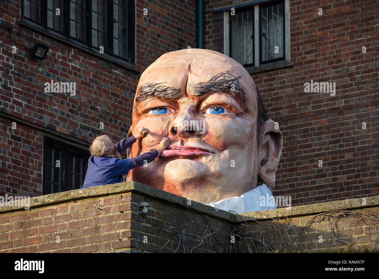 Chartwell House, Kent, UK. 4th Jan 2019. Picture shows the artist ...