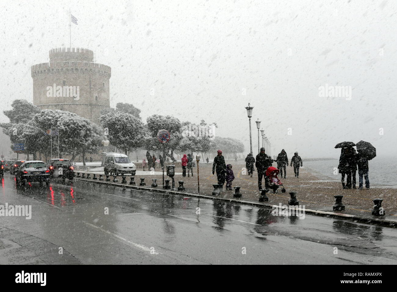 Thessaloniki, Greece. 04th Jan, 2019. A low pressure weather system ...