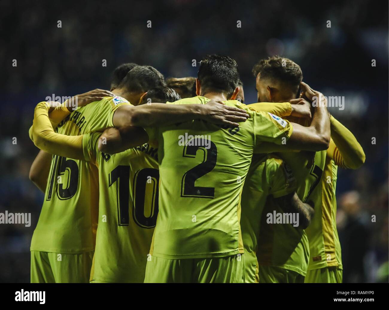 Goal Portu during the football match between Levante UD and Girona FC ...