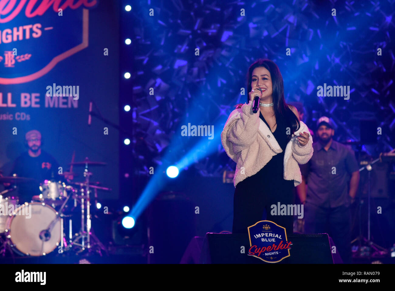 Guwahati, Assam, India. 4th Jan 2019. Bollywood singer Neha Kakkar ...