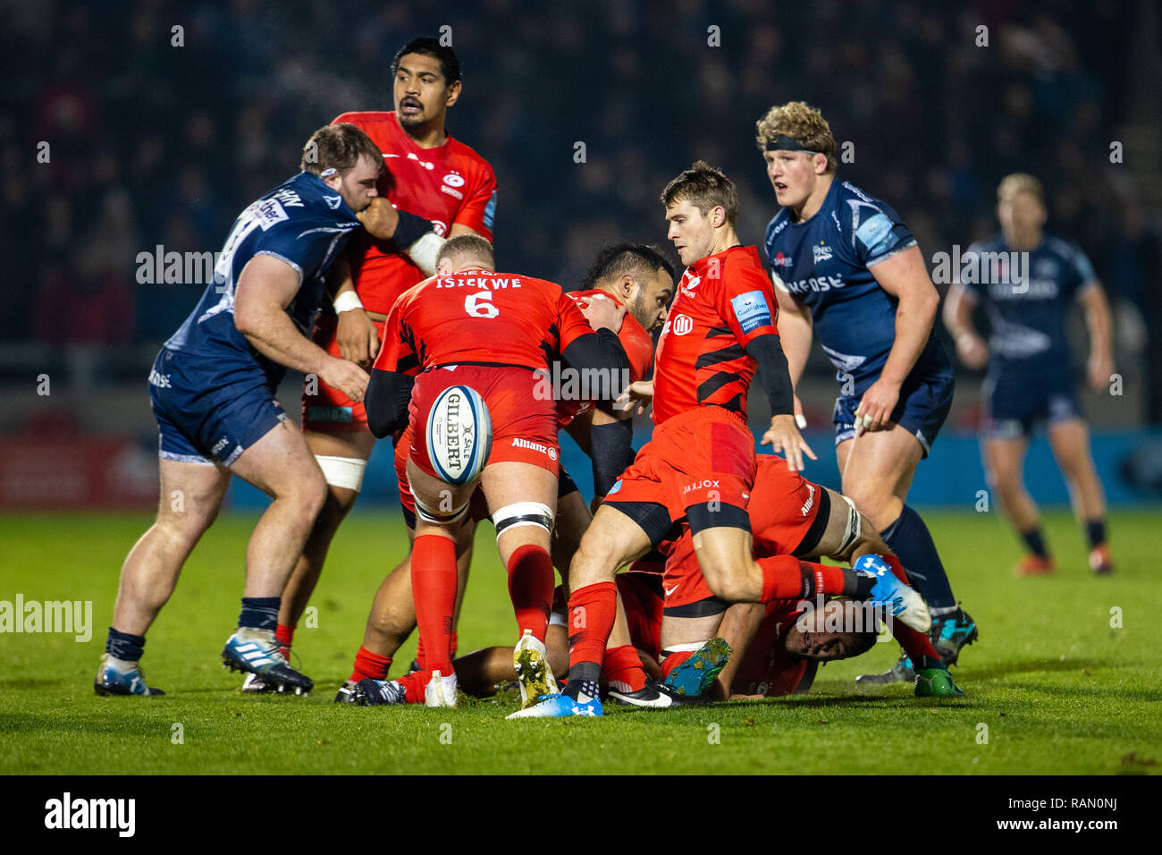 AJ Bell Stadium, Salford, UK. 4th Jan, 2019. Gallagher Premiership ...