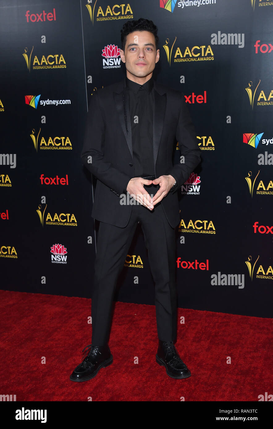 West Hollywood, California, USA. 4th Jan, 2019. Rami Malek arrives for ...