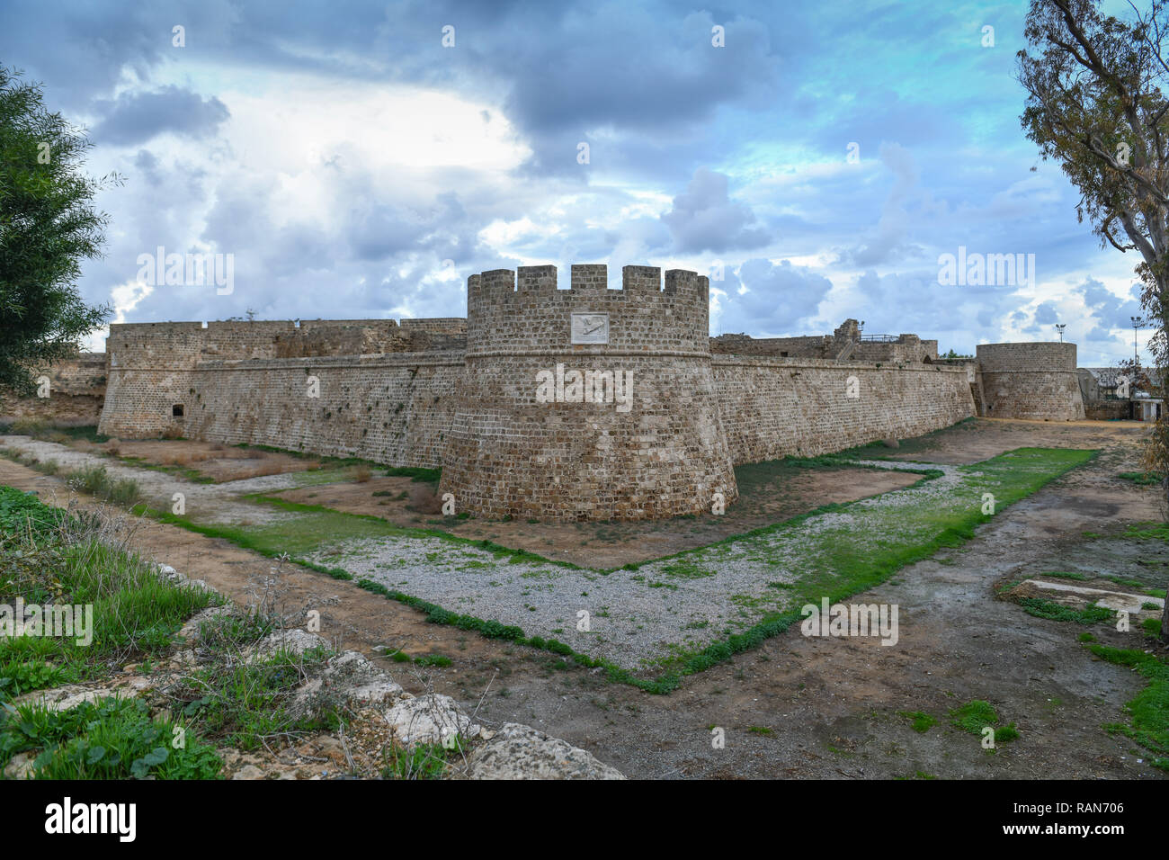 Harbour fortress Othello tower, Famagusta, Turkish republic of north ...