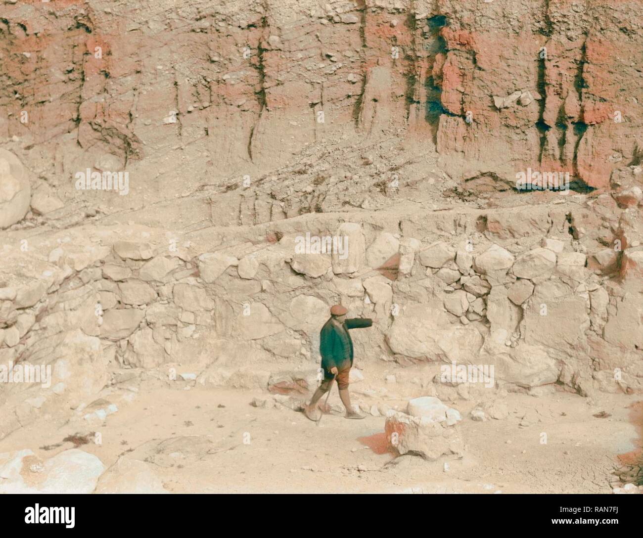 Tel Deweir, Lachish, Inside sanctuary XVIII-XIX dynasty temple, stone ...