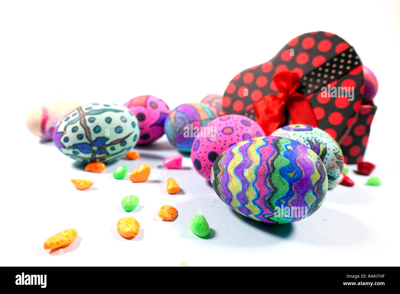 Paschal Easter Eggs Holiday Celebration in Spring Time Traditional ...