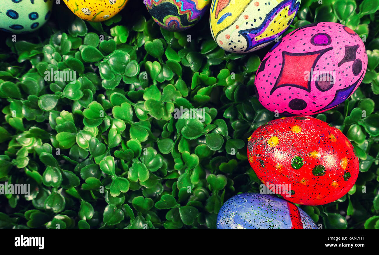 Paschal Easter Eggs Holiday Celebration in Spring Time Traditional ...
