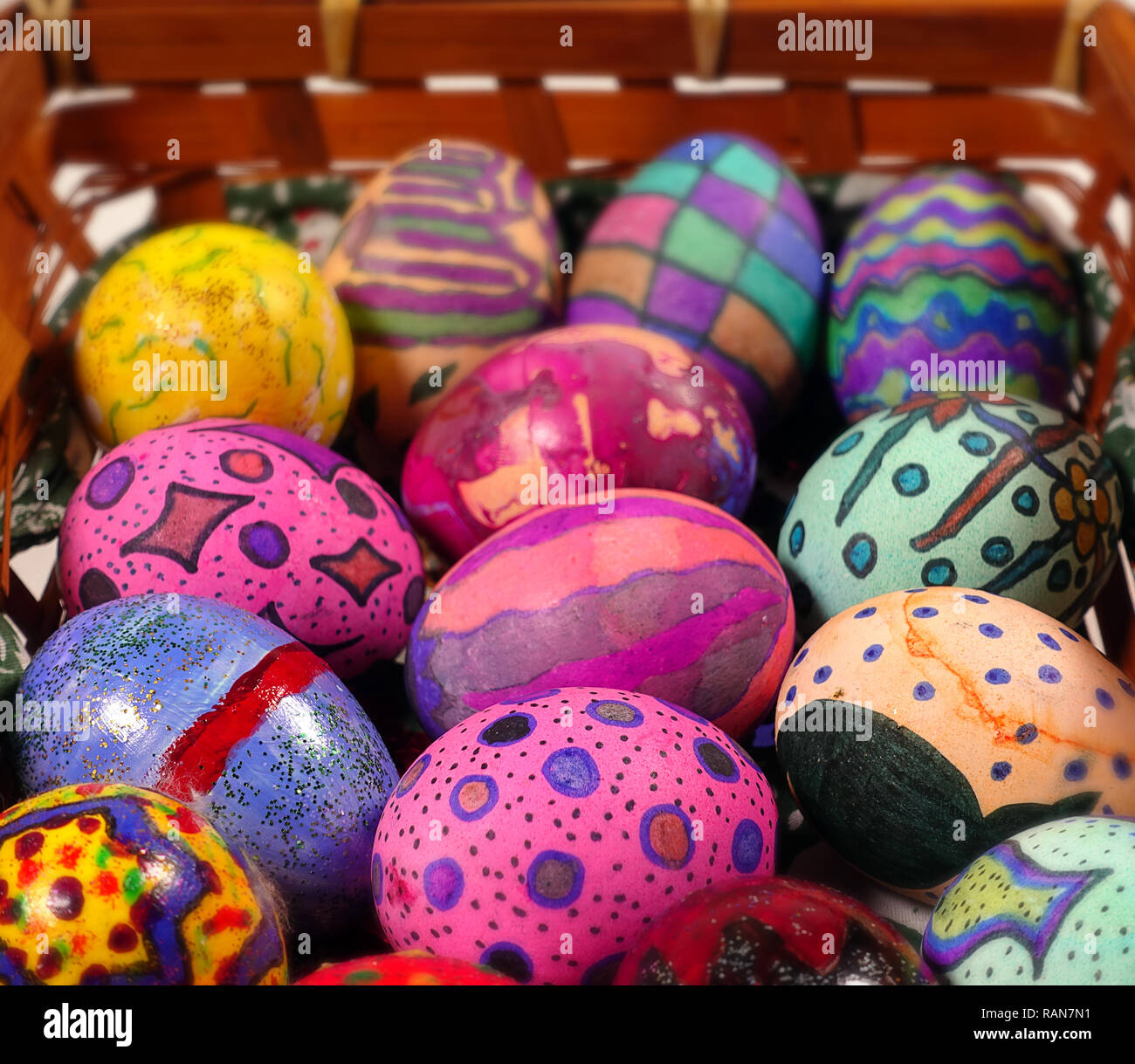 Paschal Easter Eggs Holiday Celebration in Spring Time Traditional ...