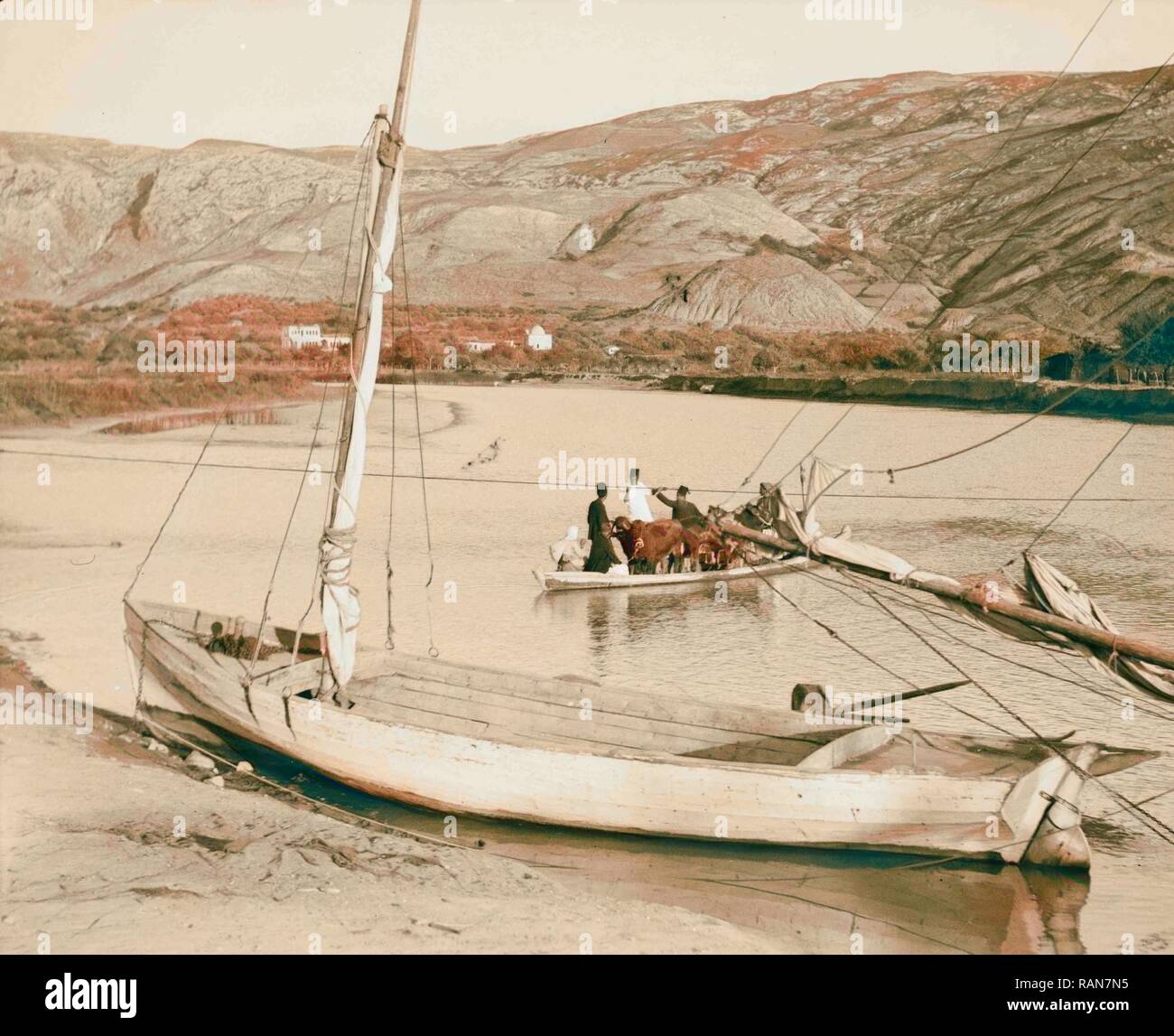 Mouth of Orontes at Soneideye, between Lattaqia & Alexandretta. 1935 ...