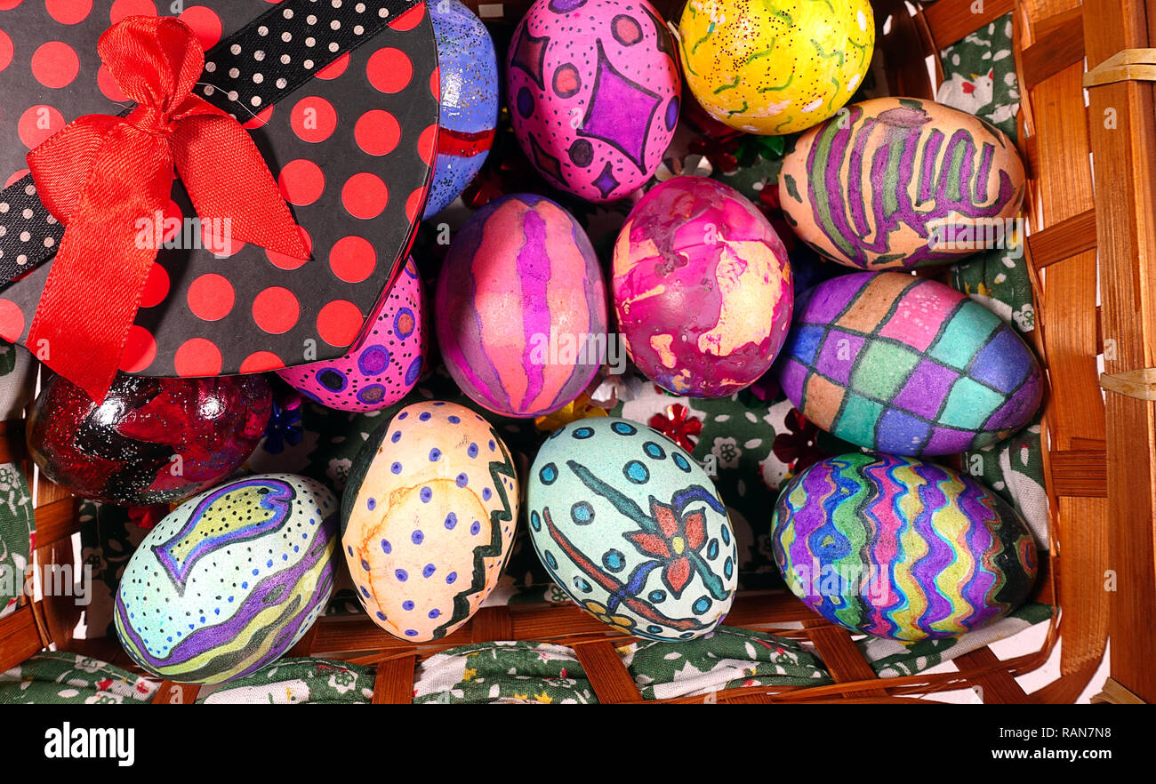 Paschal Easter Eggs Holiday Celebration in Spring Time Traditional ...