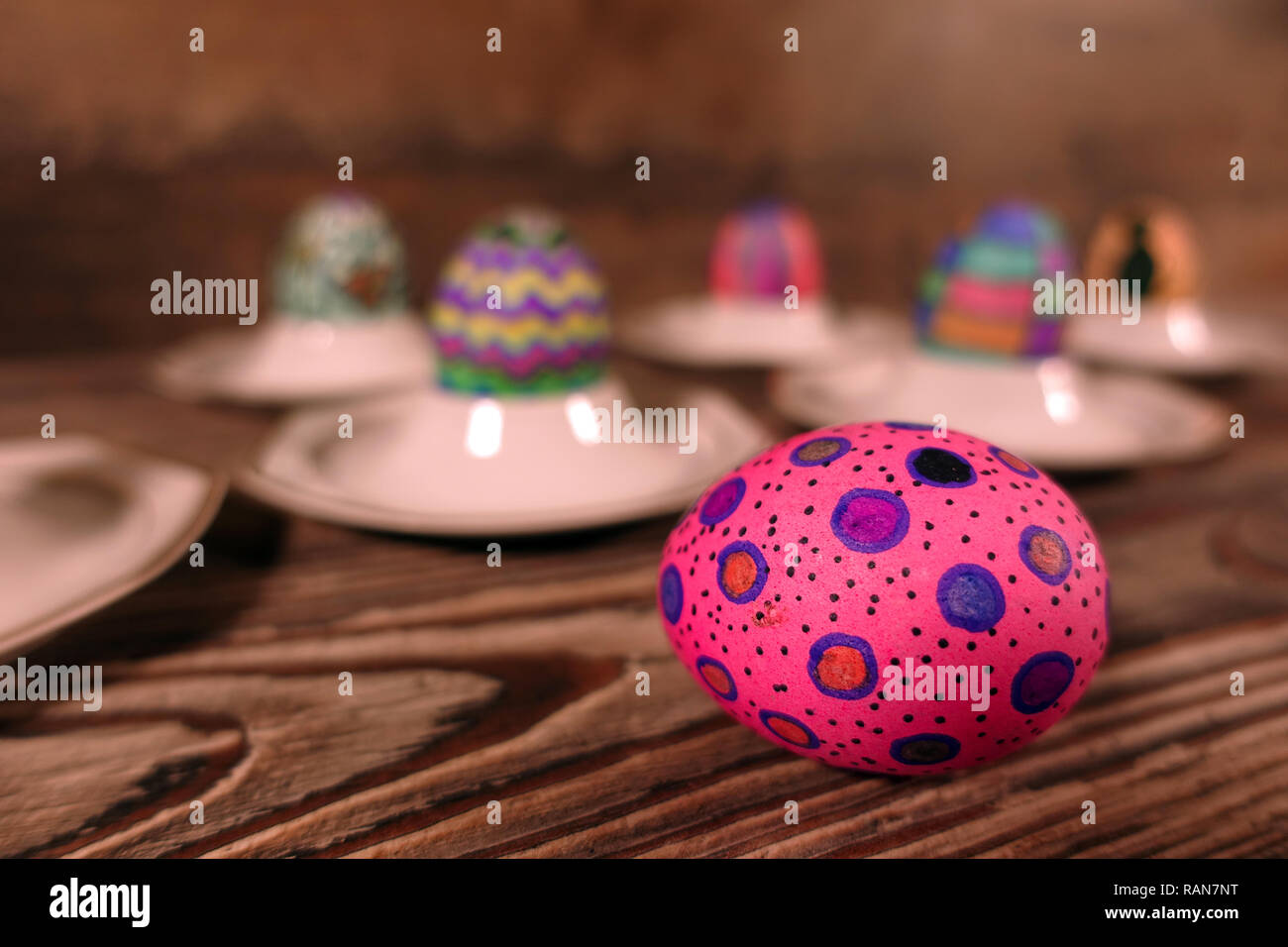 Paschal Easter Eggs Holiday Celebration in Spring Time Traditional ...