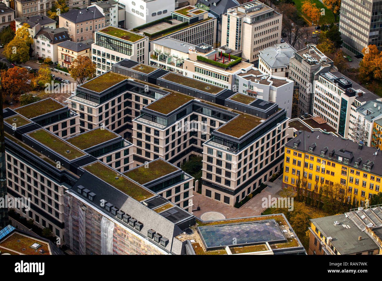 European Cityscape General Buildings in Germany Frankfurt View Stock ...