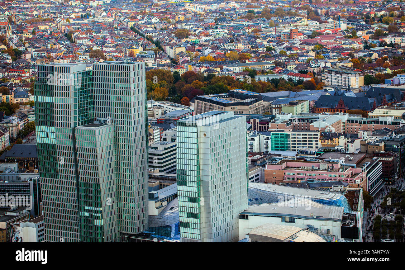 European Cityscape General Buildings in Germany Frankfurt View Stock ...