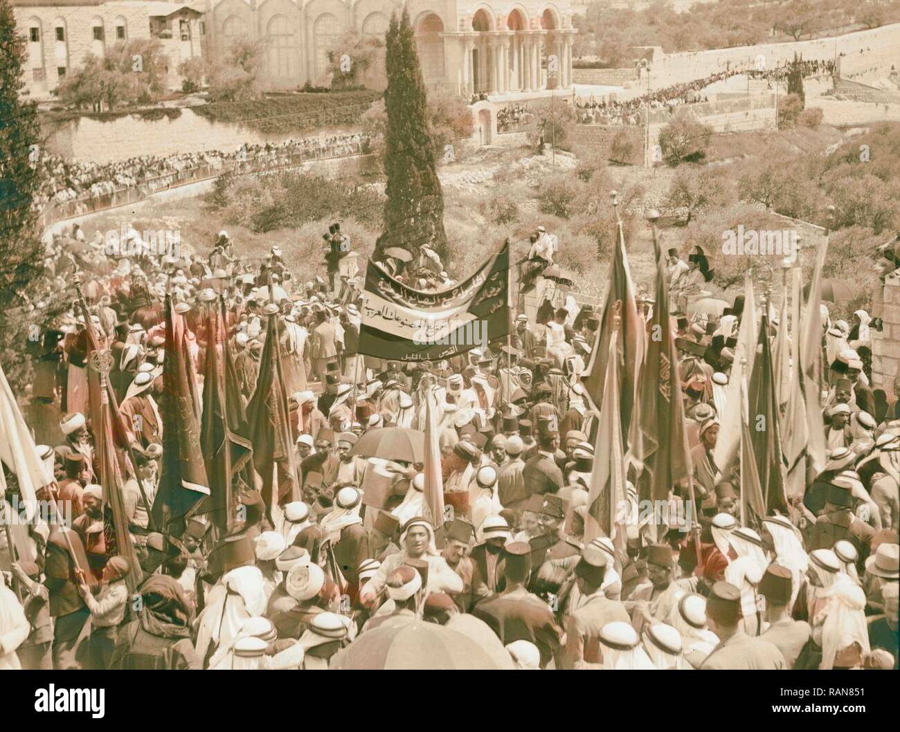 Nebi Musa. Pass up Gethsemane. 1936, Jerusalem, Middle East, Israel ...