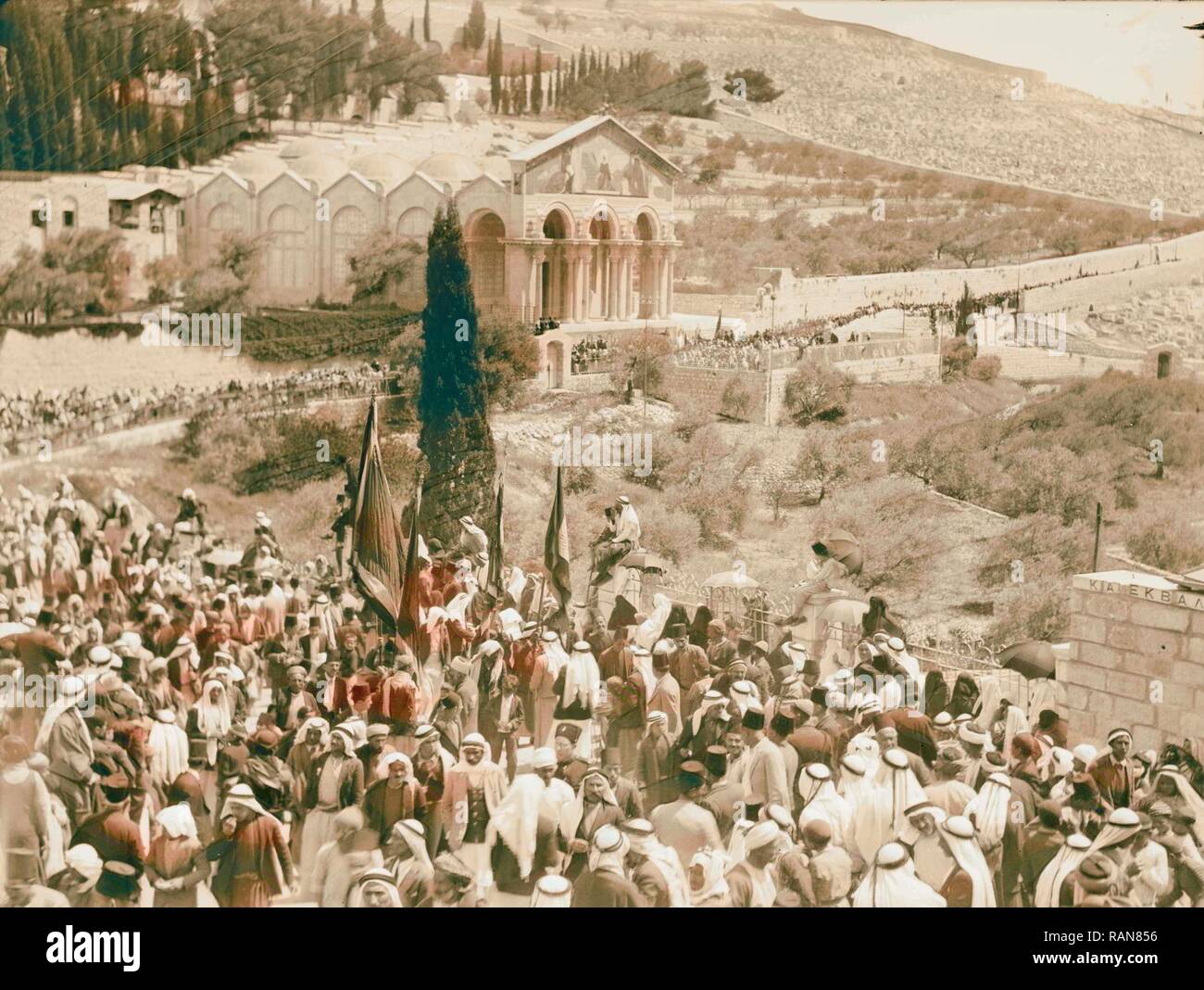 Nebi Musa. Pass up Gethsemane. 1936, Jerusalem, Middle East, Israel ...