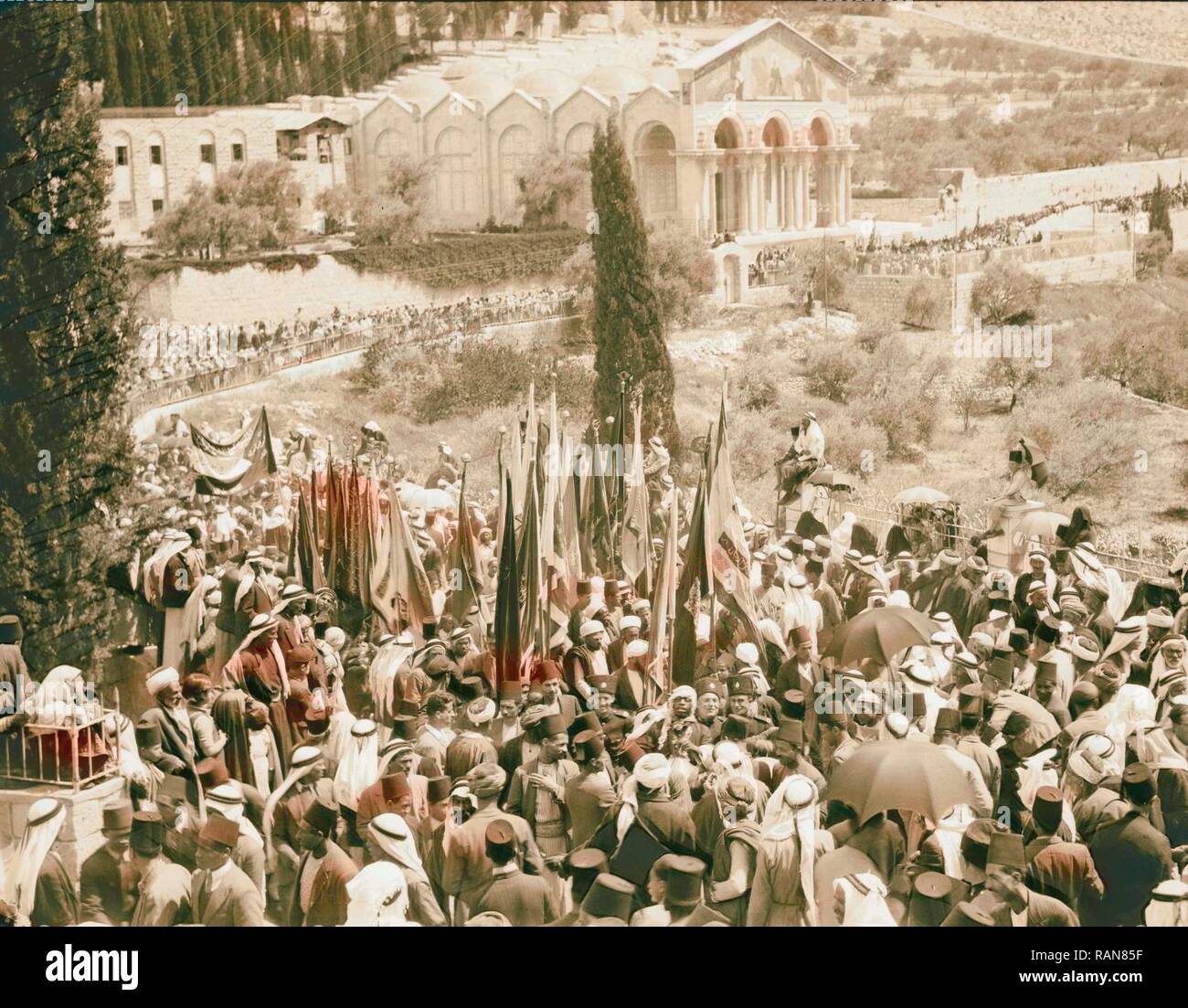 Nebi Musa. Pass up Gethsemane. 1936, Jerusalem, Middle East, Israel ...