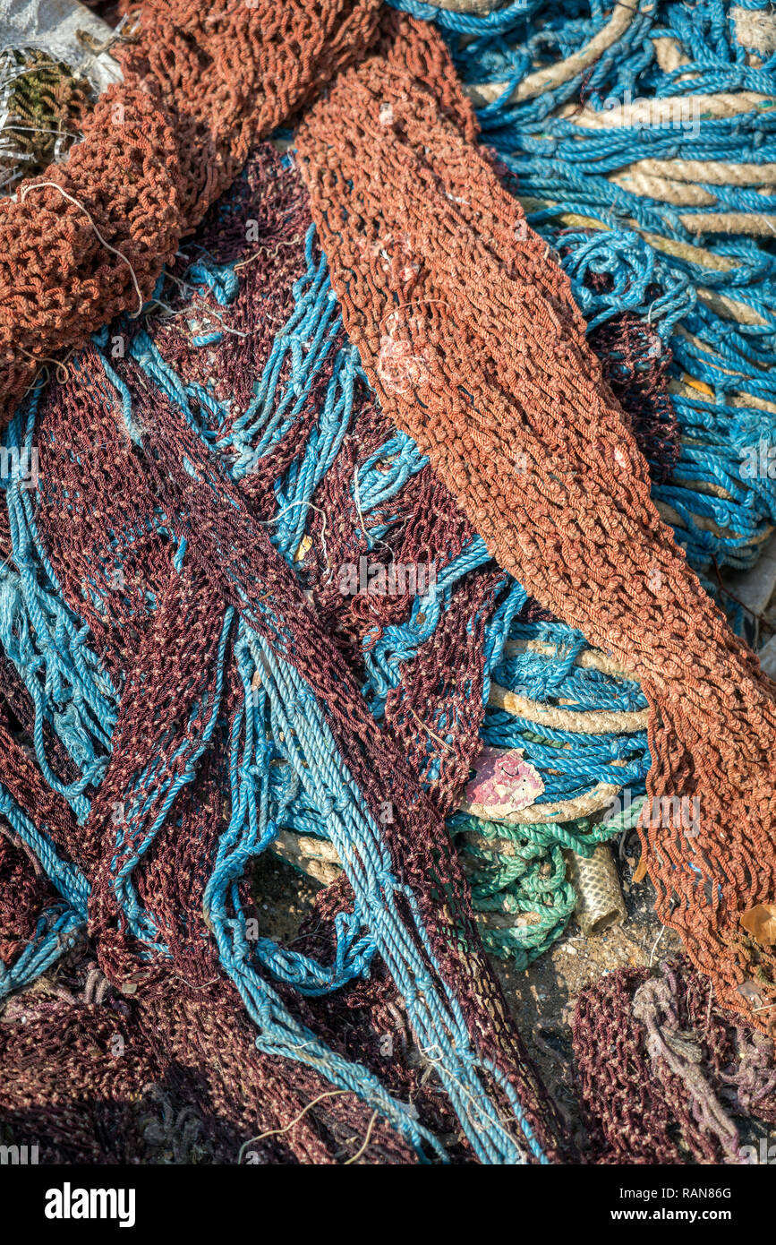 Industrial Fishing Equipment Fishnets and Fishing Lines Stock Photo - Alamy