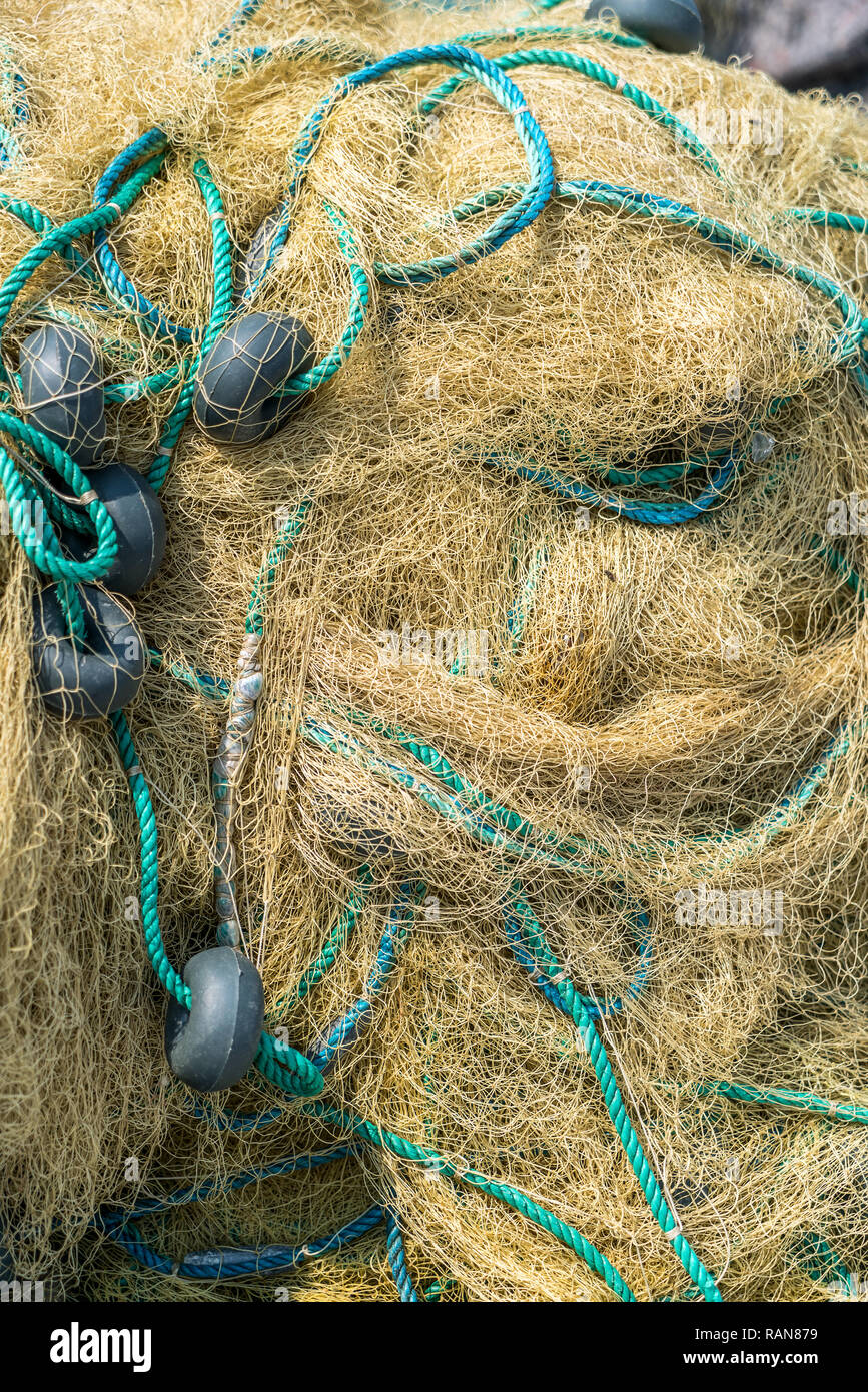 Industrial Fishing Equipment Fishnets and Fishing Lines Stock Photo - Alamy