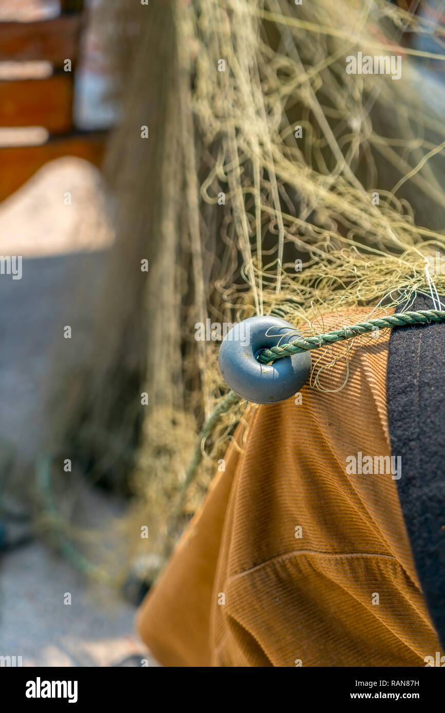 Industrial Fishing Equipment Fishnets and Fishing Lines Stock Photo - Alamy