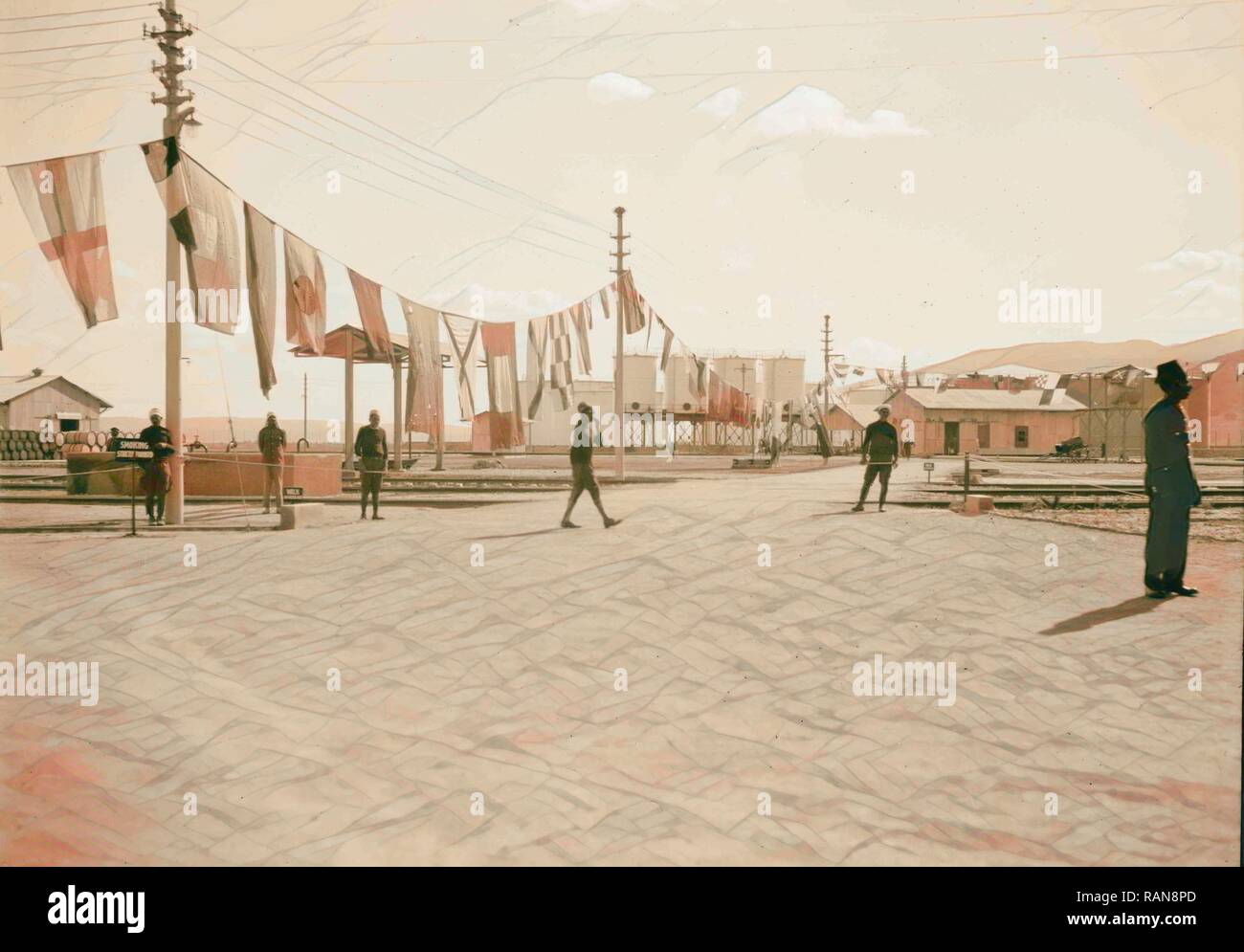 Opening day of Shell at Haifa. 1934, Israel. Reimagined by Gibon ...