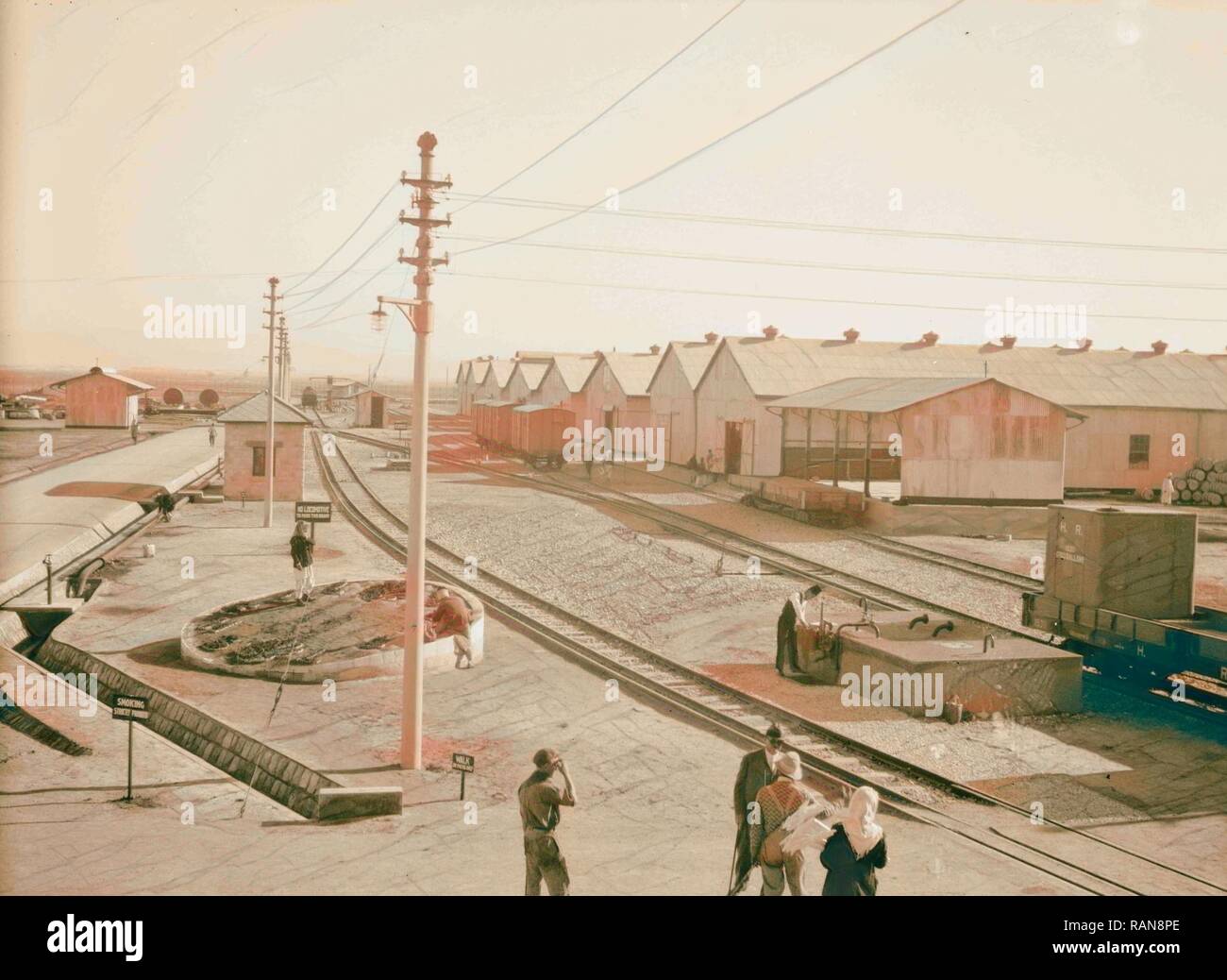 Opening day of Shell at Haifa. 1934, Israel. Reimagined by Gibon ...