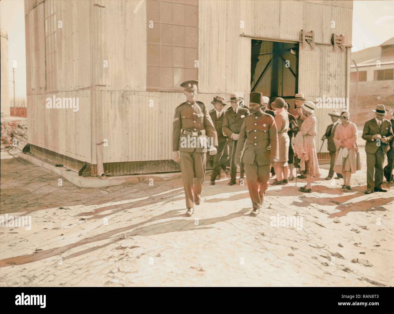 Opening day of Shell at Haifa. 1934, Israel. Reimagined by Gibon ...