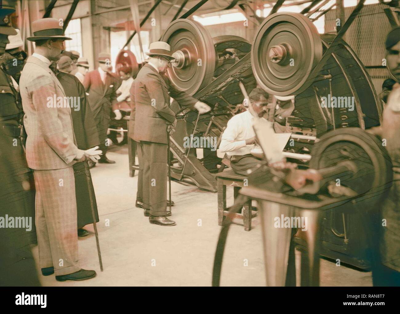 Opening day of Shell at Haifa. 1934, Israel. Reimagined by Gibon ...