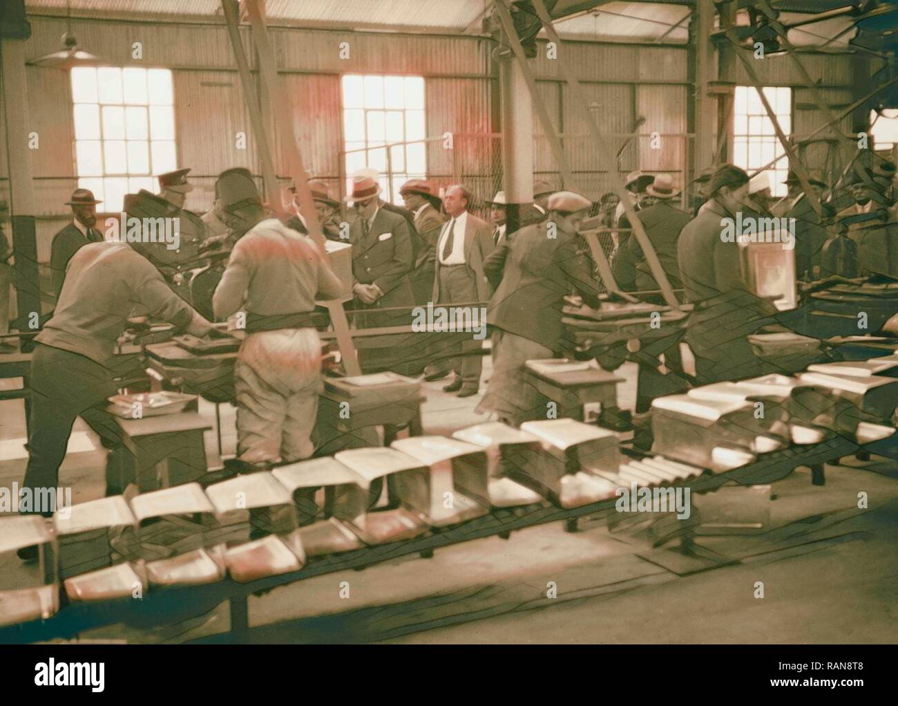 Opening day of Shell at Haifa. 1934, Israel. Reimagined by Gibon ...