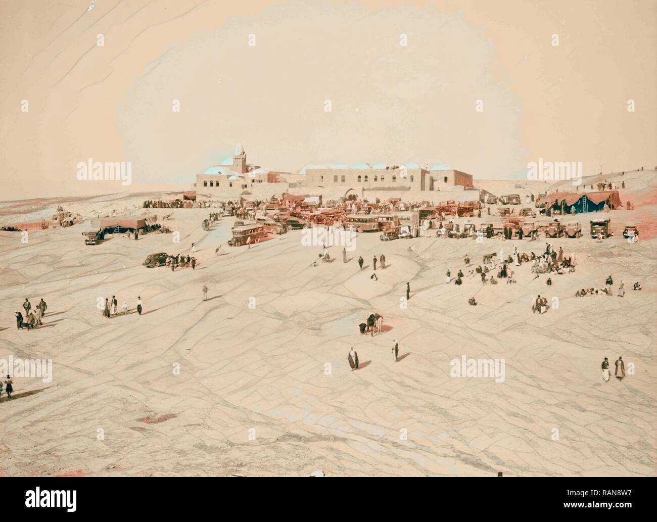 Neby Mousa 1937 at shrine and Jerusalem procession at the shrine of ...