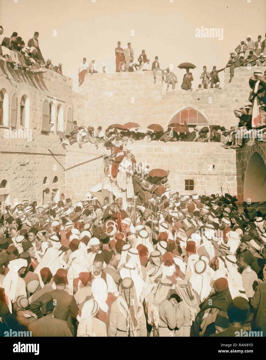 1937, procession at the shrine of Nebi Musa. 1937, West Bank ...