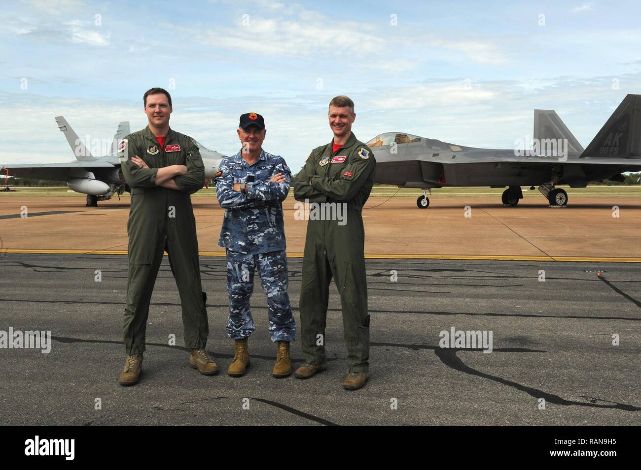 From left: Royal Australian Air Force Flight Lieutenant William Grady ...