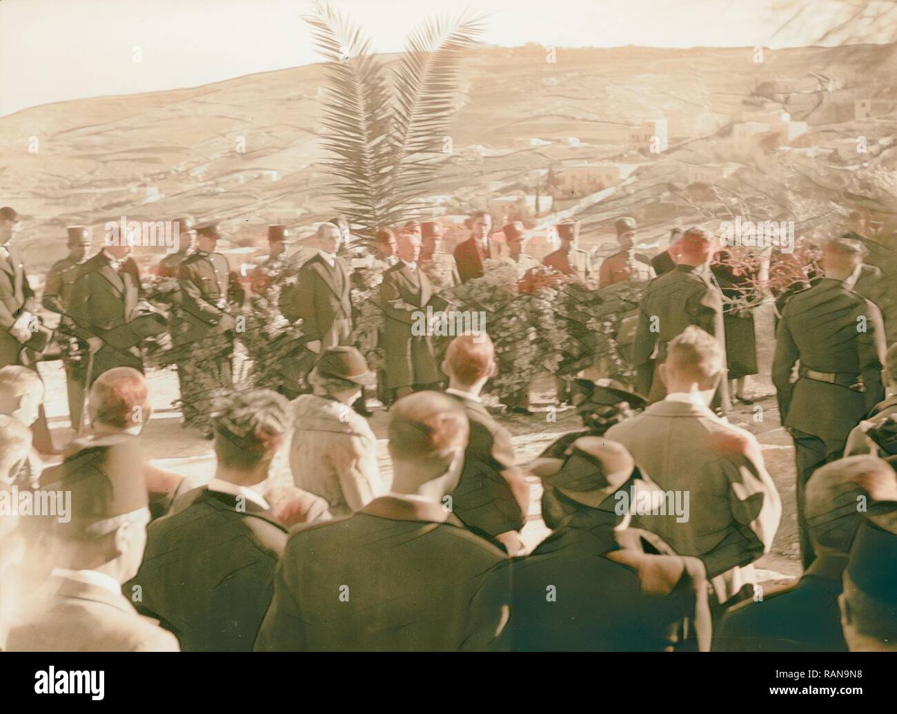 Disturbance 1938. Funeral of the late Mr. Starkey. the burial of ...
