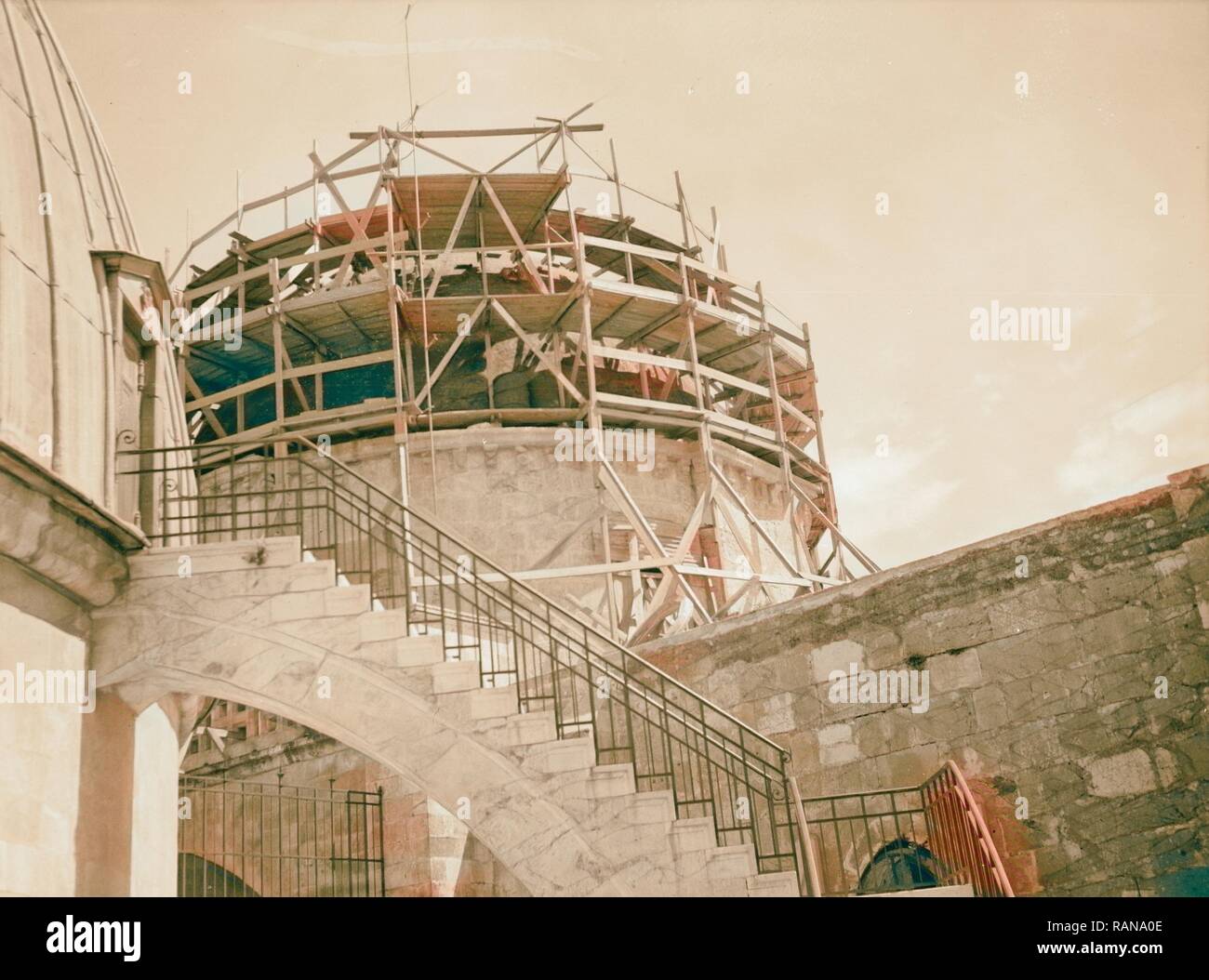 Dome over Greek Orthodox Cathedral braced for reinforcement 1934 ...
