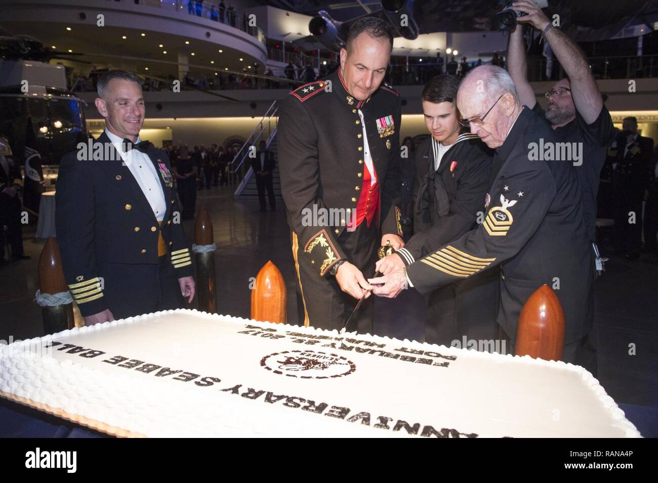 SIMI VALLEY, Calif. (Feb. 25, 2017) - The oldest and youngest Seabees ...