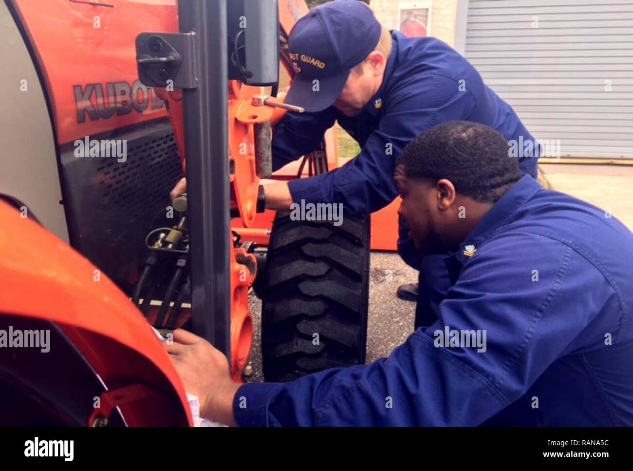 Members of Coast Guard Station Erie, Pennsylvania, Petty Officer 1st ...