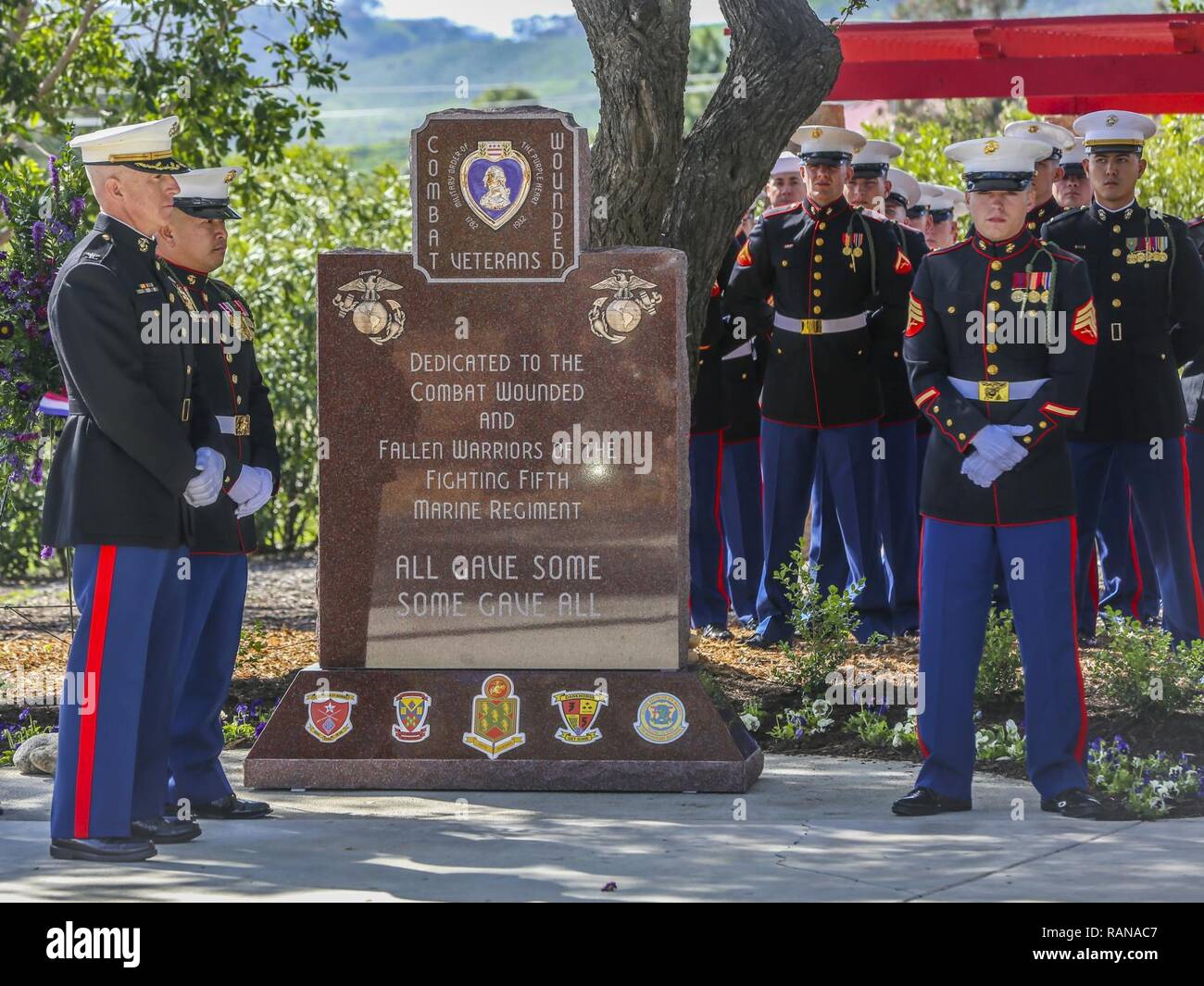 U.S. Marine Col. Kenneth Kassner, commanding officer of 5th Marine ...