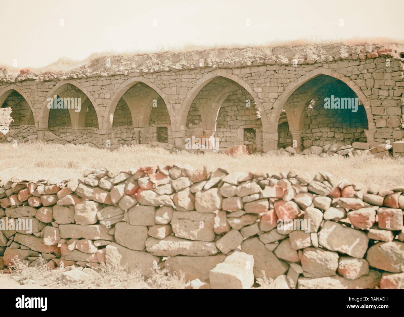 Jebel el-Druze & Hauran. Ezraa. Remains of early Christian Church. 1938 ...