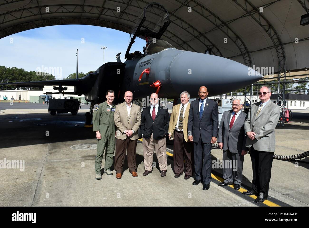 Col. Christopher Sage (left), 4th Fighter Wing commander, and Secretary ...