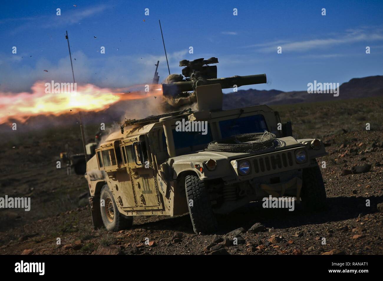 Pfc. Derek T. Hall, a tube-launched optically tracked wire-guided (TOW ...