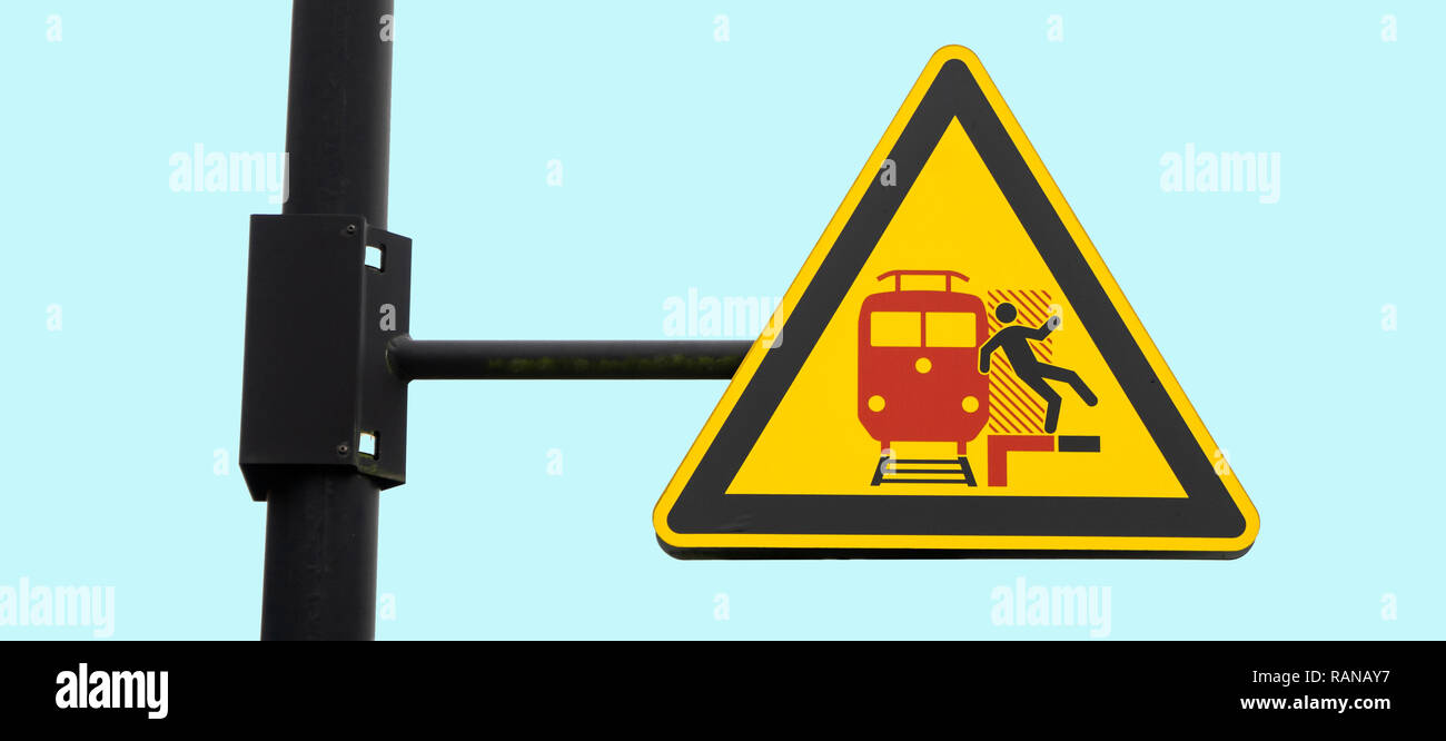 Platform Warning Sign High Resolution Stock Photography and Images - Alamy