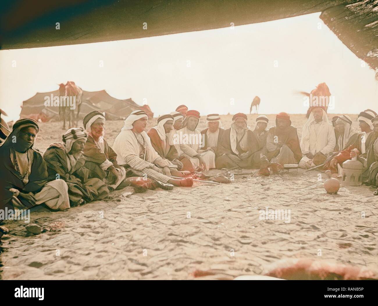 Aref el Aref & Bedouin sheikhs 1932, Middle East, Israel and/or ...