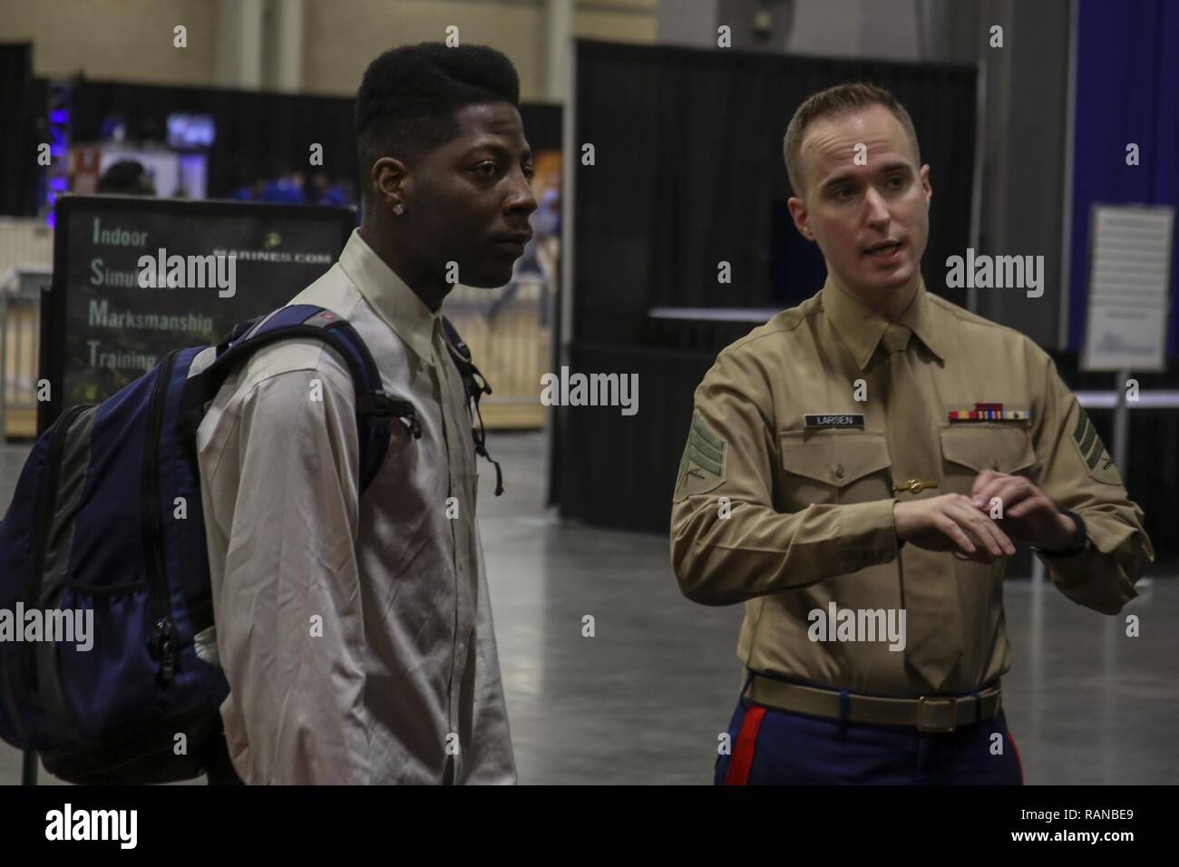 Sergeant Benjamin Larsen, administrative specialist with the Marine ...