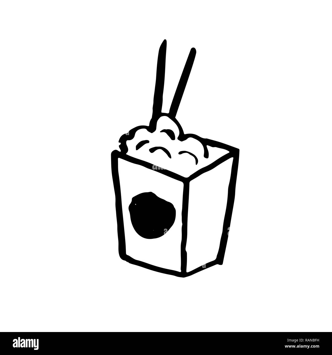 Dinner meal in box Stock Vector Images - Alamy