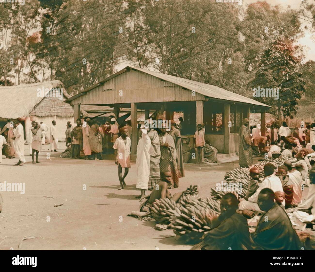 Uganda. From Hoima to Fort Portal. The native market. 1936, Uganda ...