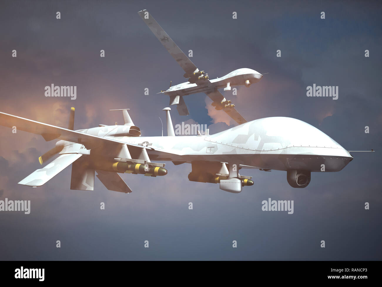 Two military drones Stock Photo - Alamy